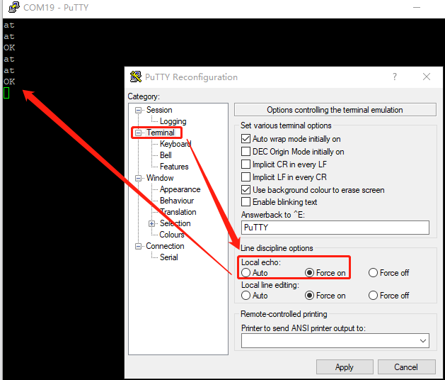 putty中打开输入字符回显的设置方式_putty 输入不显示-CSDN博客