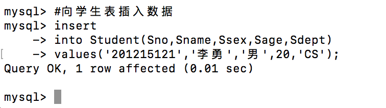 MySQL在表中插入中文时报错：ERROR 1366 (HY000)/ Incorrect string value/ '\xE6\x9D\x8E\xE5\x8B\x87' for ...
