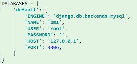 django连接数据库出错：django.db.utils.OperationalError:(1045,"Access denied for user 'root'@'localhost ...