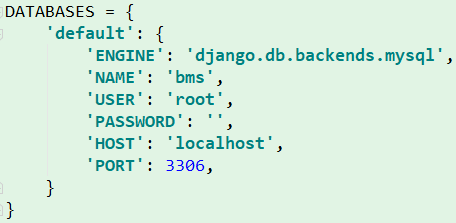 django连接数据库出错：django.db.utils.OperationalError:(1045,"Access denied for user 'root'@'localhost ...