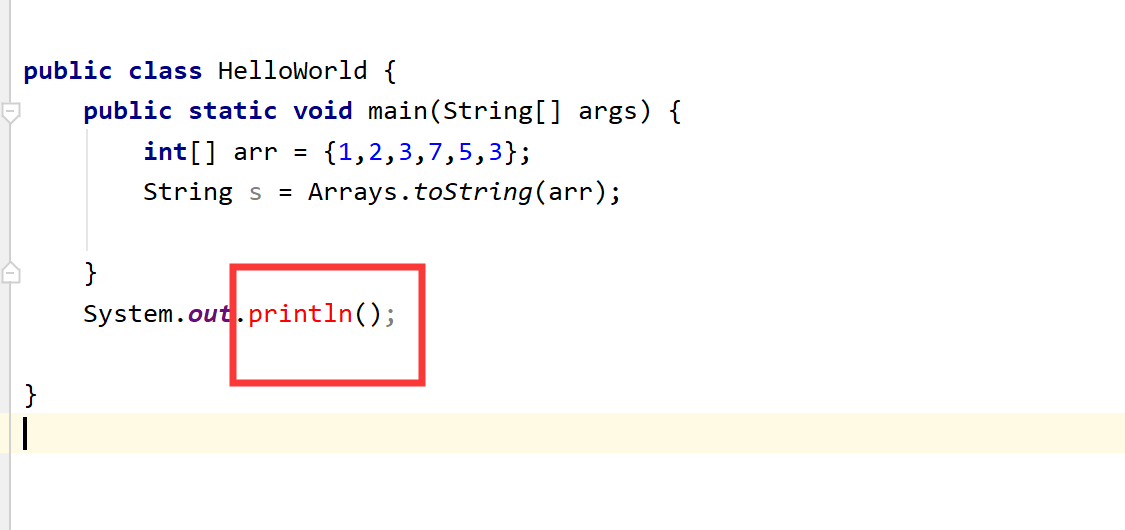 Java IDEA中println变红报错分析，不是设置的问题！是位置！_idea println标红-CSDN博客