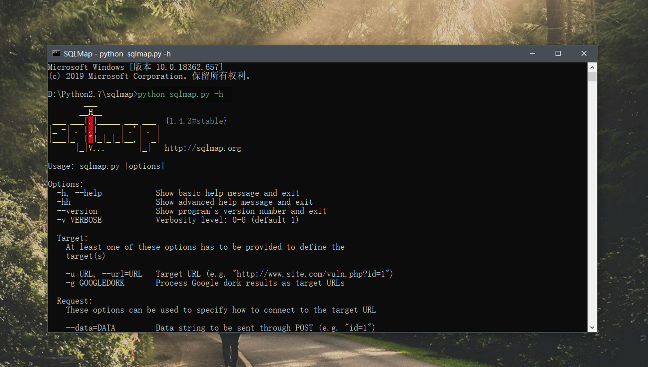 SQLMap安装_sqlmap windows cmd快捷方式只执行一次-CSDN博客