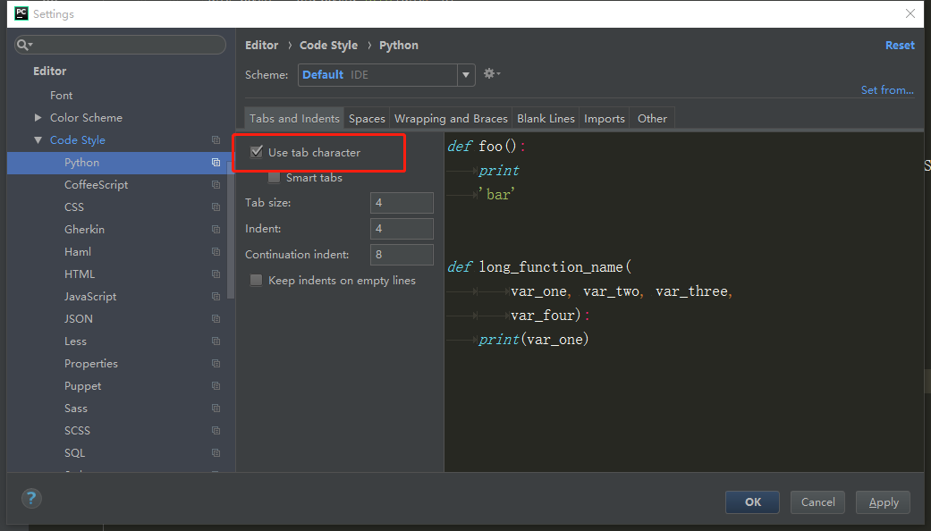 pycharm怎么设置让制表符显示为→_pycharm 制表符显示一条横线-CSDN博客