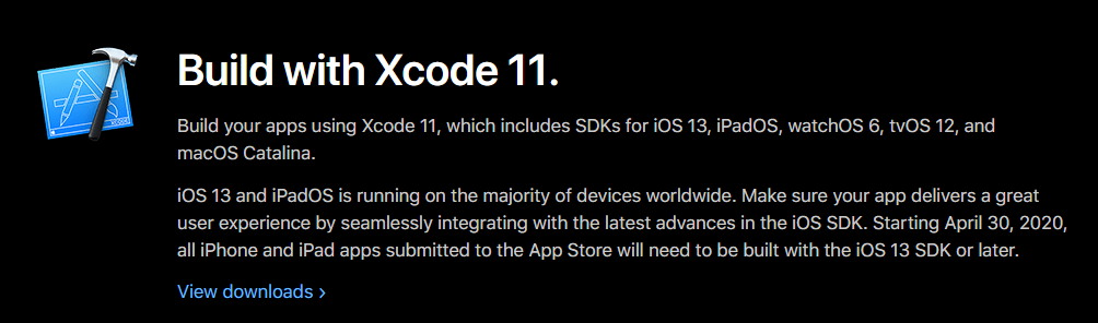 苹果官网对xcode版本的要求_xcode最新版本系统版本需求-CSDN博客
