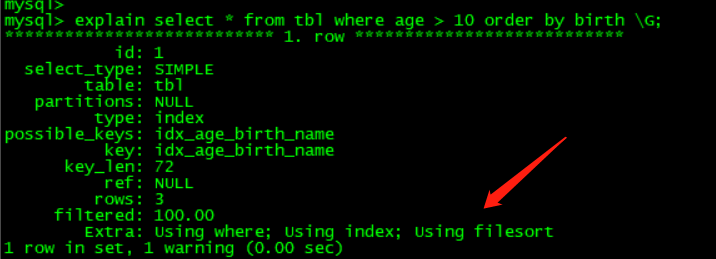 【mysql知识点整理】--- order by 、group by 出现Using filesort原因详解_mysql group by using where; using ...