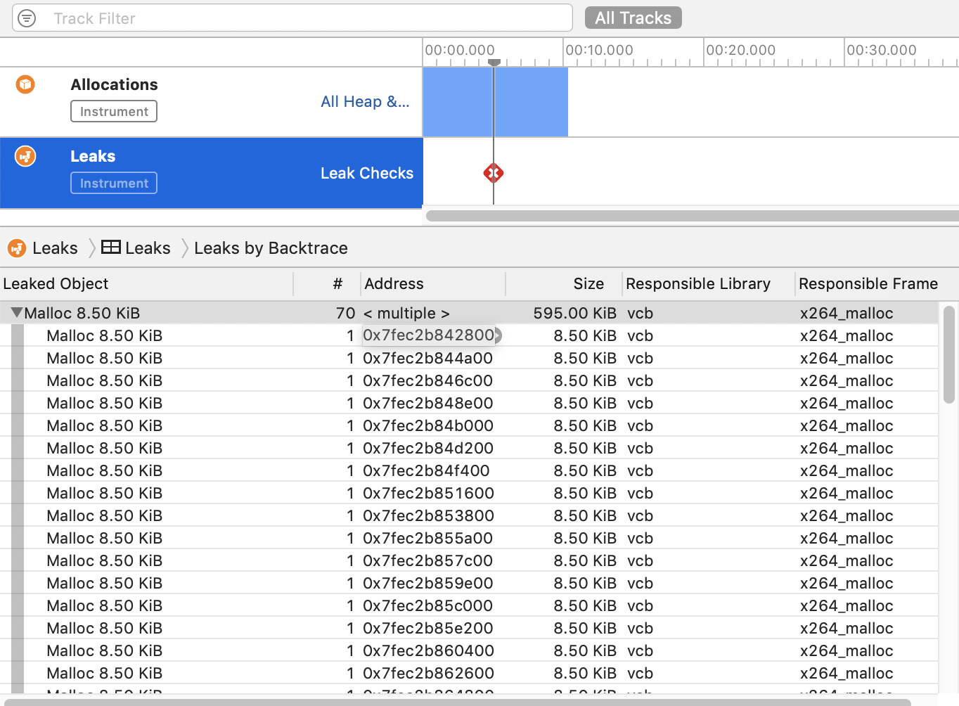 ffmpeg使用x264编码avcodec_open2出现x264_malloc内存泄漏问题分析_ffmpeg malloc of size failed-CSDN博客