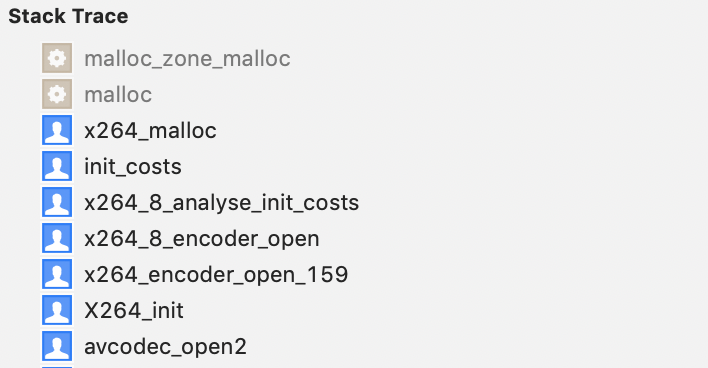 ffmpeg使用x264编码avcodec_open2出现x264_malloc内存泄漏问题分析_ffmpeg malloc of size failed-CSDN博客