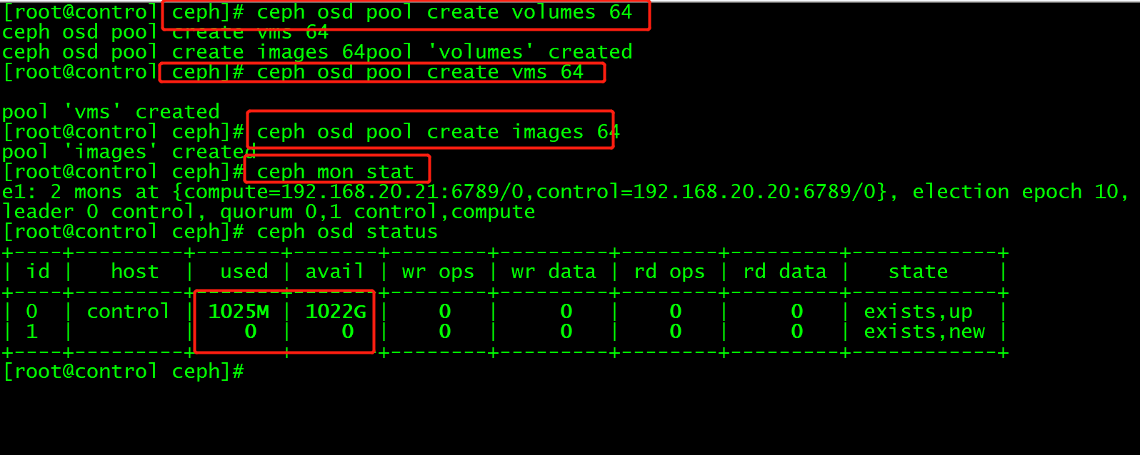 OpenStack集群安装CEPH----实操_glance、cinda、nova对接ceph-CSDN博客