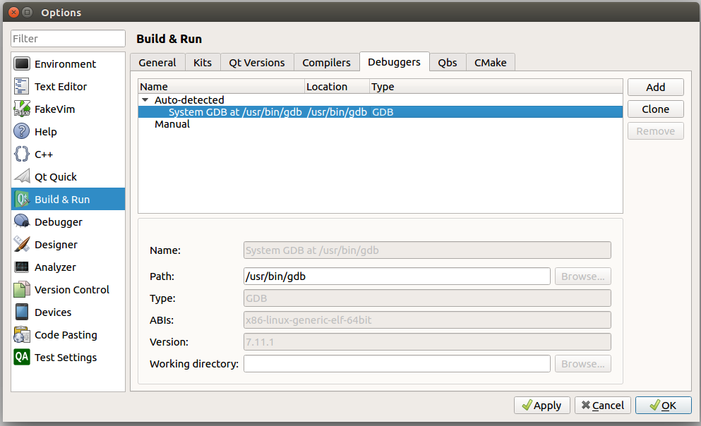 【Qt】QT中 QtCreator在windows和Linux如何设置构建套件，gcc g++ gdb cmake_qt creator v4.1.0的qmake.exe在哪-CSDN博客