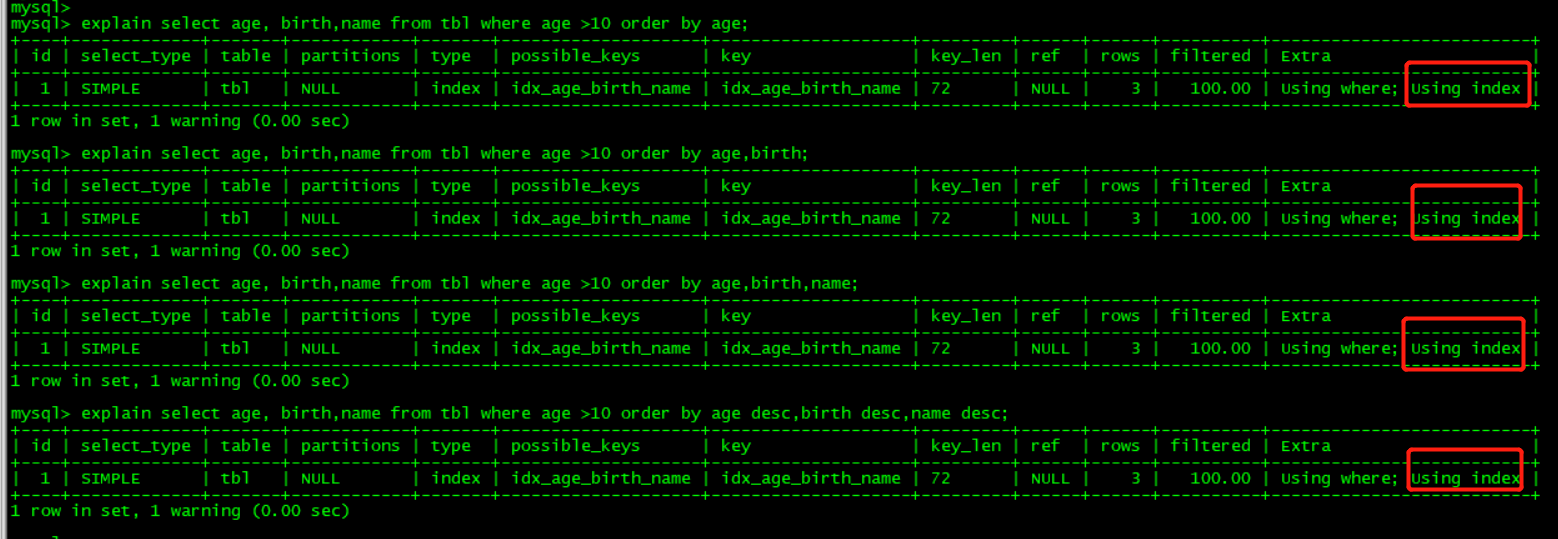 【mysql知识点整理】--- order by 、group by 出现Using filesort原因详解_mysql group by using where; using ...