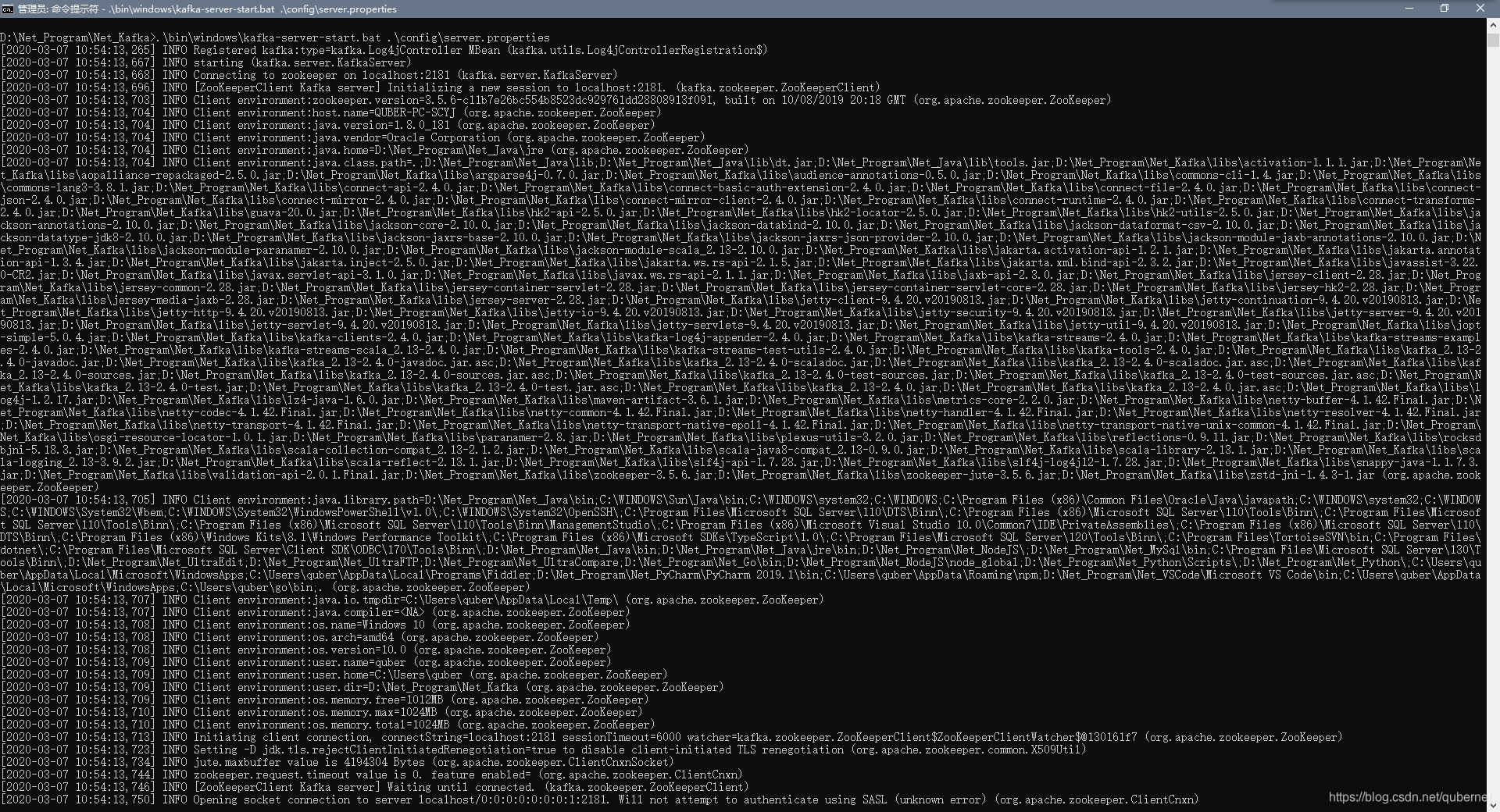 Kafka配置1 Windows环境安装和配置kafka Windows 配置 Kafka不删除日志 Csdn博客