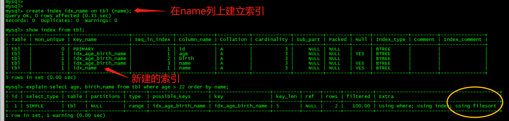 【mysql知识点整理】--- order by 、group by 出现Using filesort原因详解_mysql group by using where; using ...
