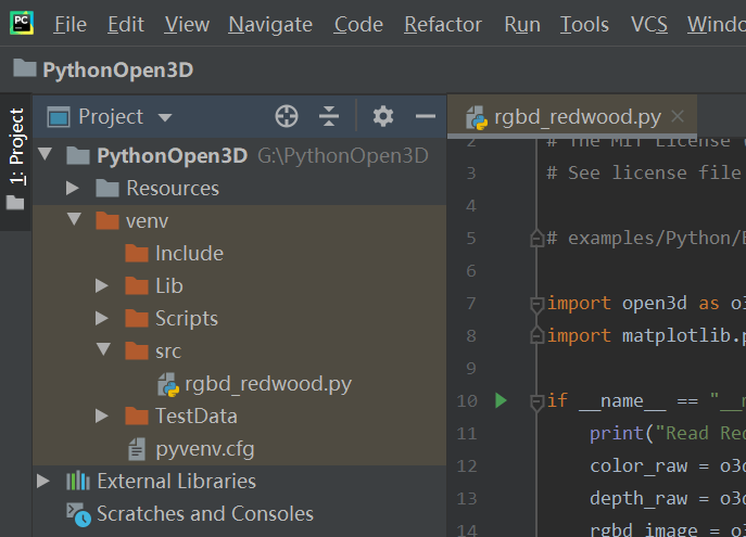 在Pycharm中配置Open3D 0.9.0_安装open3d=0.9.0-CSDN博客