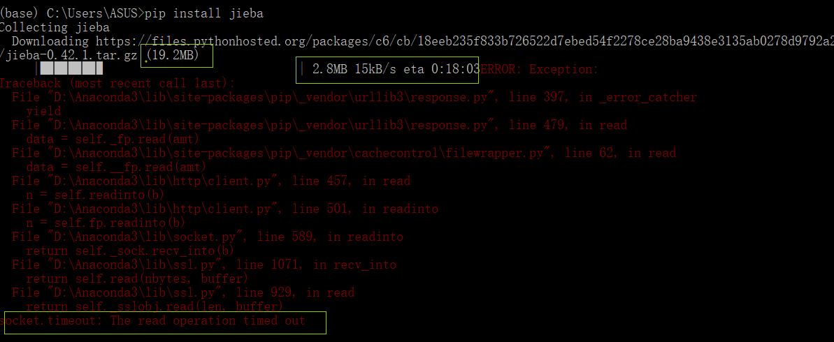 pip安装jieba库失败以及在pycharm中无法识别问题的解决_pip install jieba执行不了-CSDN博客
