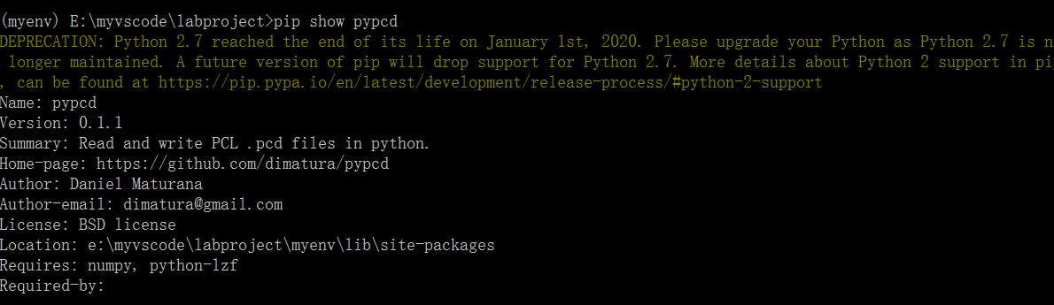 安装pypcd读取点云数据及配置vscode_pypcd安装-CSDN博客