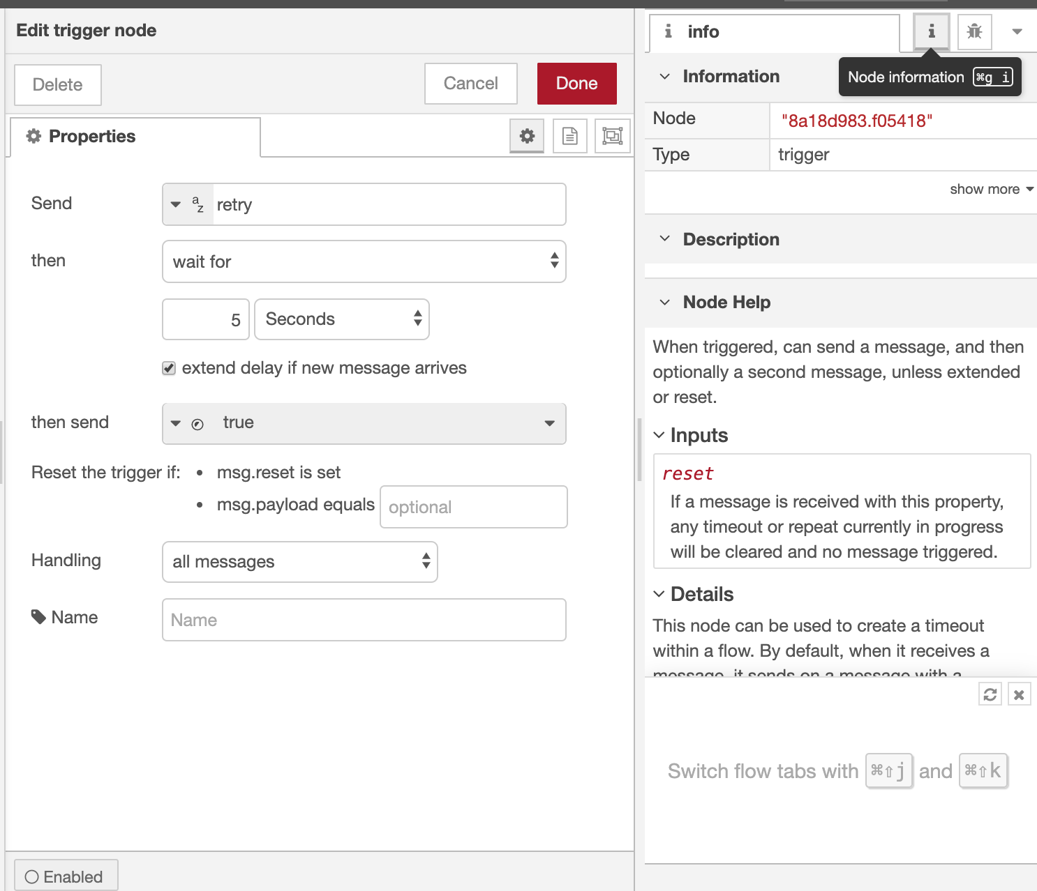 Node-RED使用指南：19:使用trigger实现retry_nodered trigger-CSDN博客