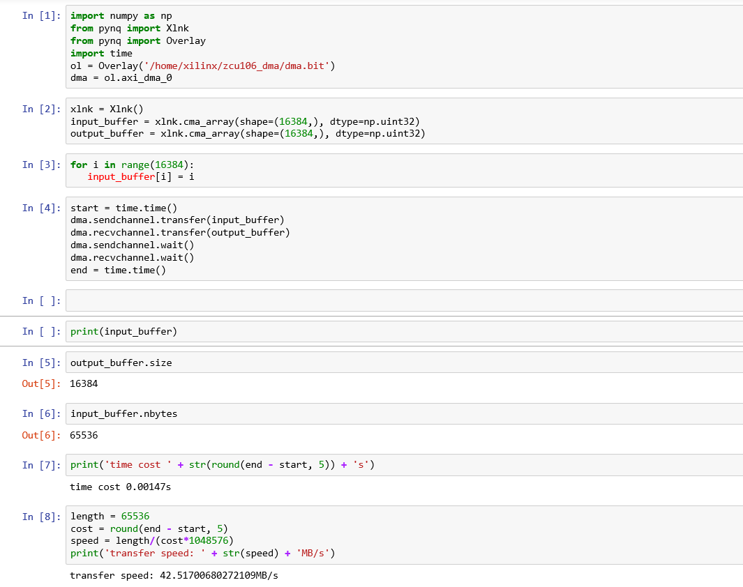 PYNQ下的DMA传输实现及速度测试_zynq裸跑如何测试dma的速率-CSDN博客