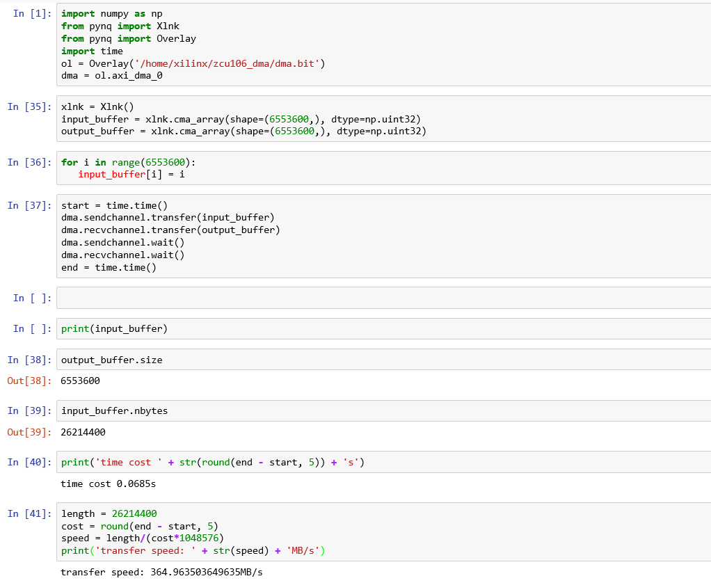 PYNQ下的DMA传输实现及速度测试_zynq裸跑如何测试dma的速率-CSDN博客