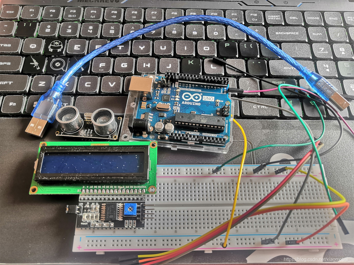Arduino之超声波测距仪的制作及源码分享uno R3杜邦线是公对母么 Csdn博客
