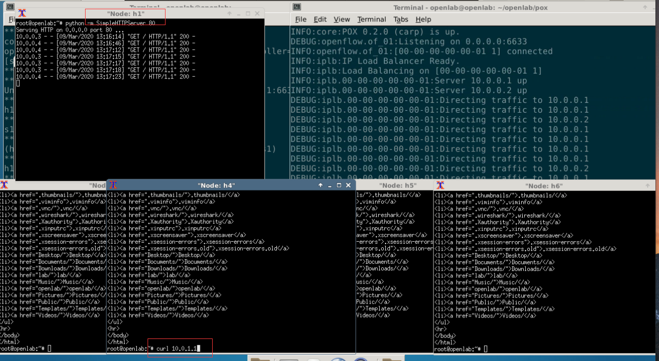 实验三-mininet+pox控制器实现负载均衡_mininet ryu 负载均衡-CSDN博客