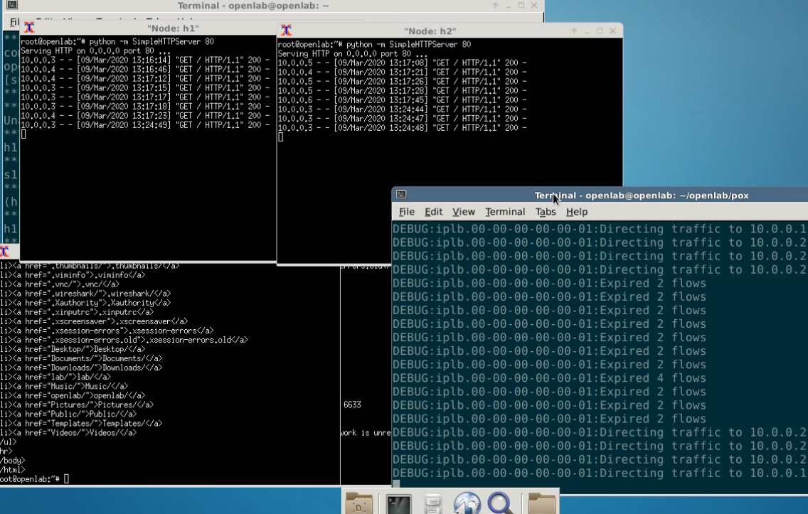 实验三-mininet+pox控制器实现负载均衡_mininet ryu 负载均衡-CSDN博客