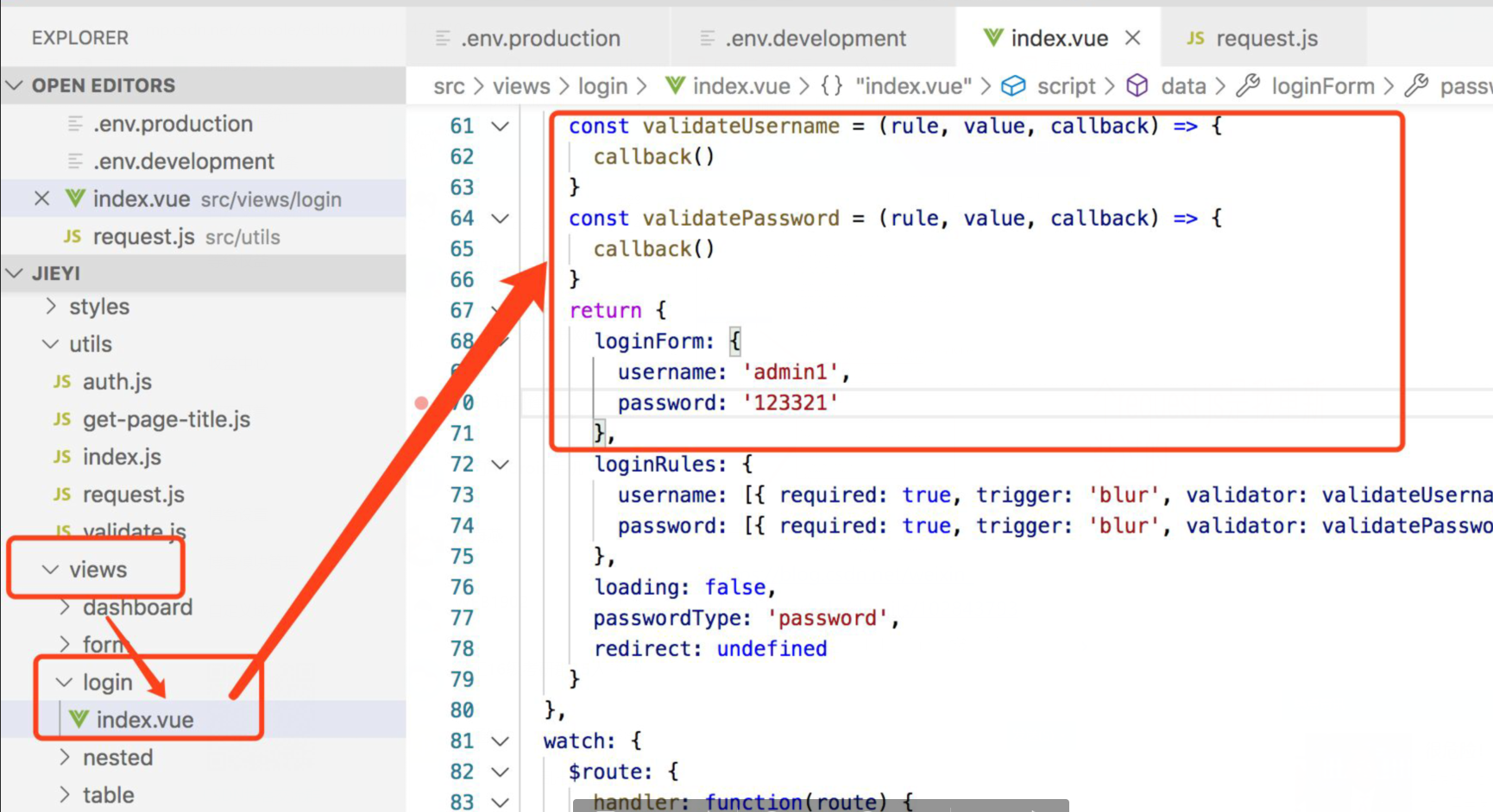 vue-element-template框架的登录问题_vue+element为什么登陆时显示登录失败-CSDN博客