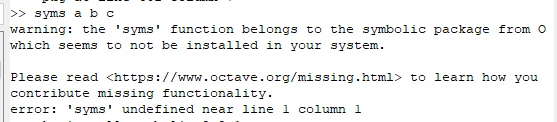 Octave上无法使用syms指令的解决办法_syms需要symbolic math-CSDN博客