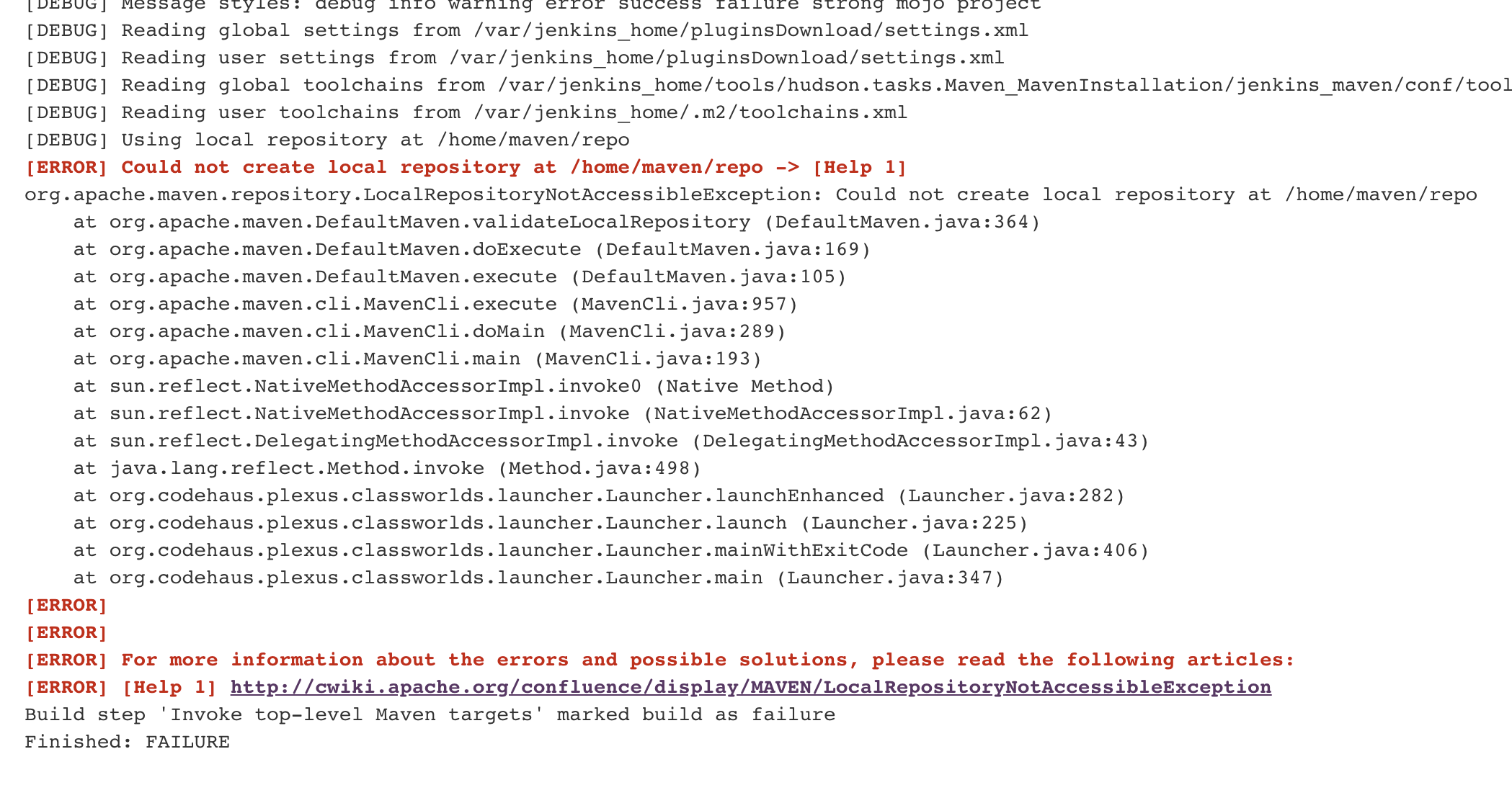 Maven build fails --was cached in the local repository, resolution will not be reattempted until ...