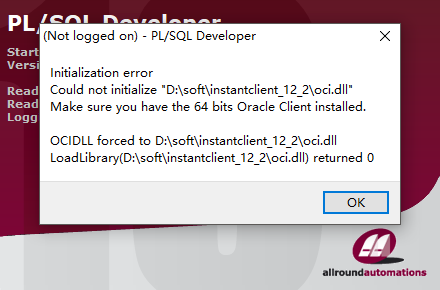 plsql和instantclient版本都对，依然不能初始化oci.dll解决办法_不能初始化ocl.dll-CSDN博客