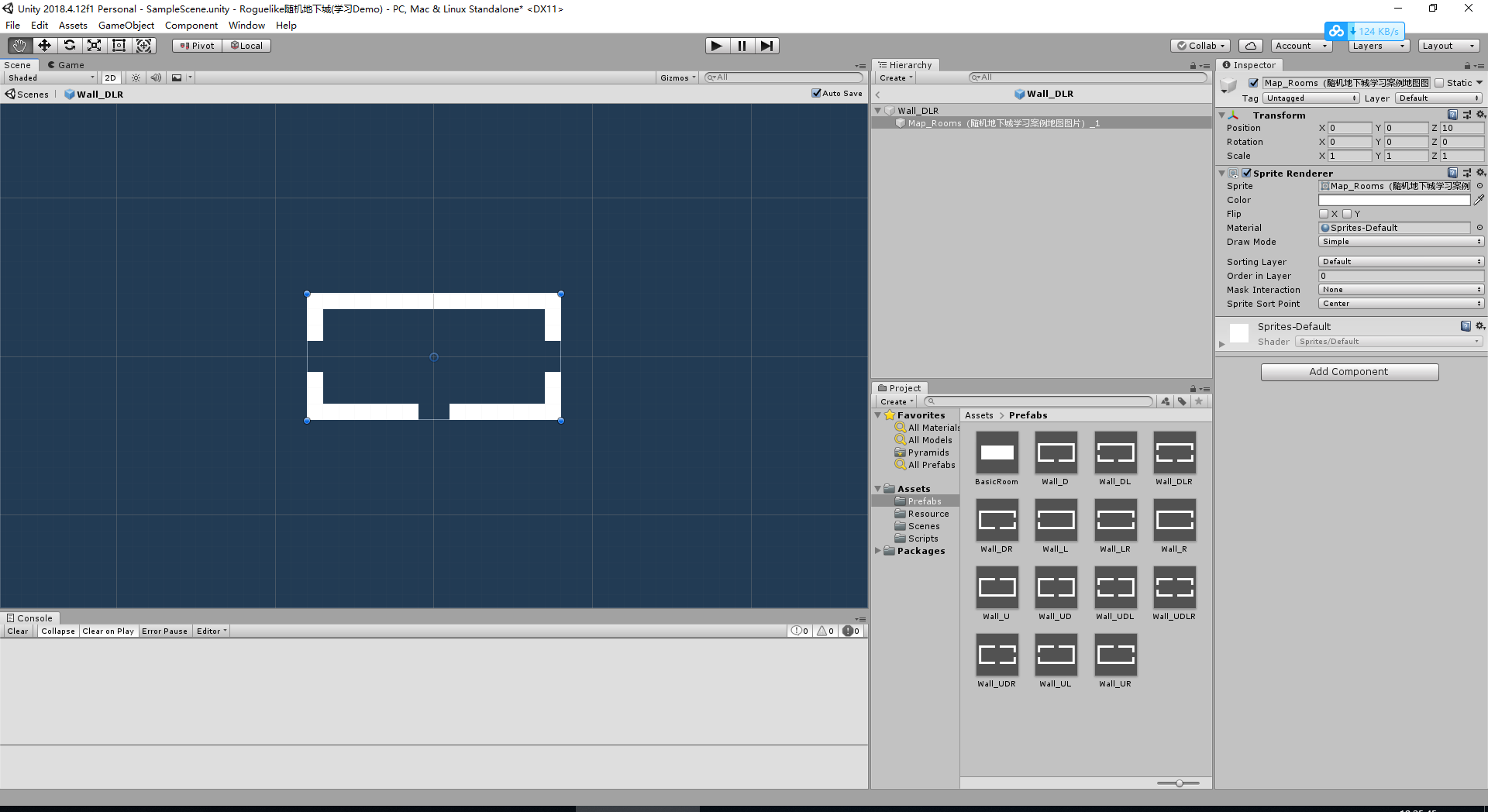 Unity 2D案例学习——制作Roguelike随机地下城_unity2d案例-CSDN博客