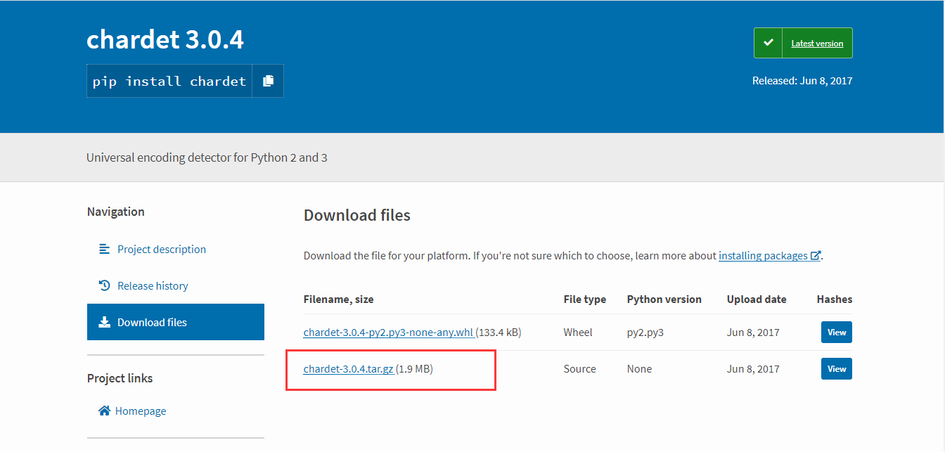 Python安装 chardet_霍格沃茨电气魔法师的博客-CSDN博客