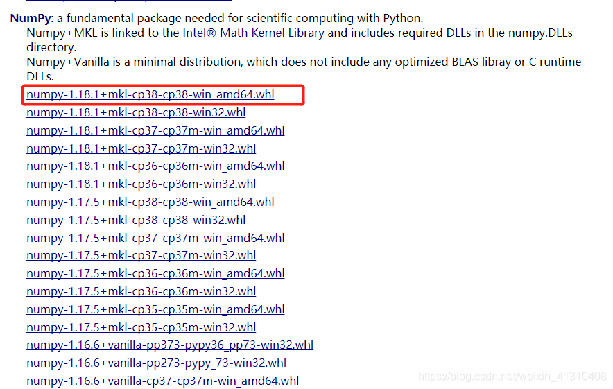 Windows系统下 Python382安装 Numpy、pandas、matplotlib库python38 Win7 可用的numpy Csdn博客 4404