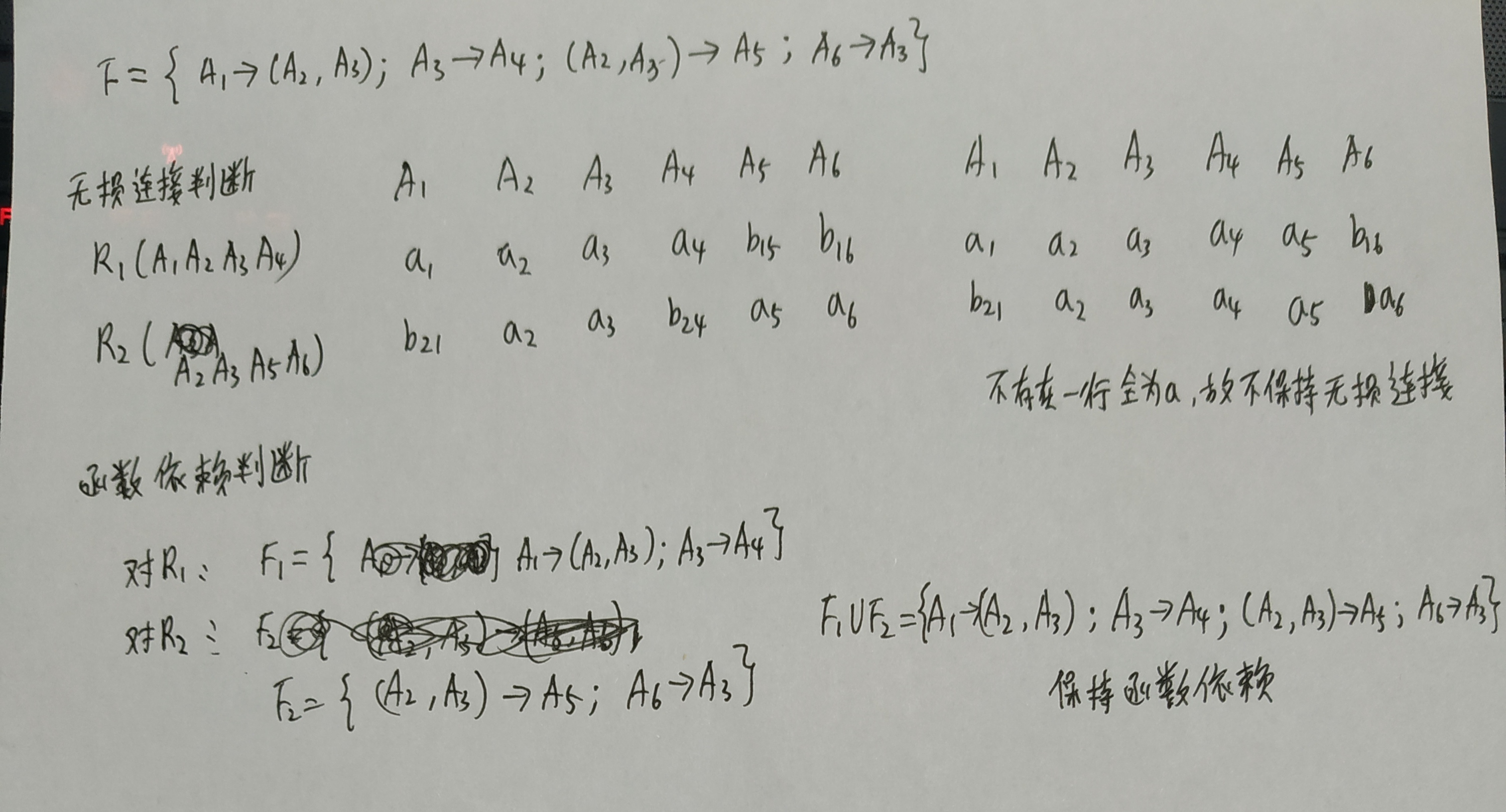 【数据库复习】 模式分解例题数据库 范式模式分解 例题 Csdn博客 