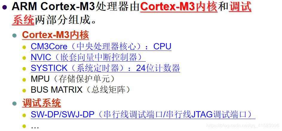 《嵌入式系统》 |（二）ARM Cortex M3 体系结构 知识梳理_cortex-m3体系结构重点总结-CSDN博客
