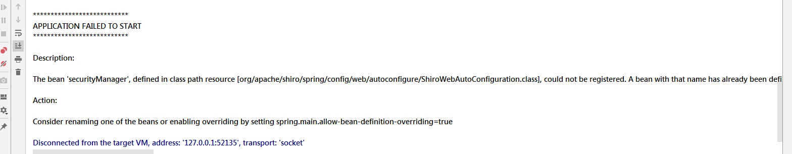 Consider renaming one of the beans or enabling overriding by setting spring.main.allow-bean ...