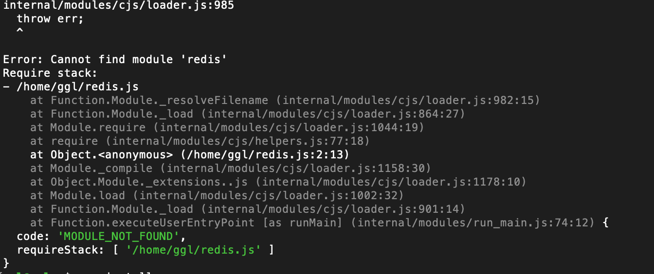 运行第一个nodejs提示：internal/modules/cjs/loader.js:985-CSDN博客