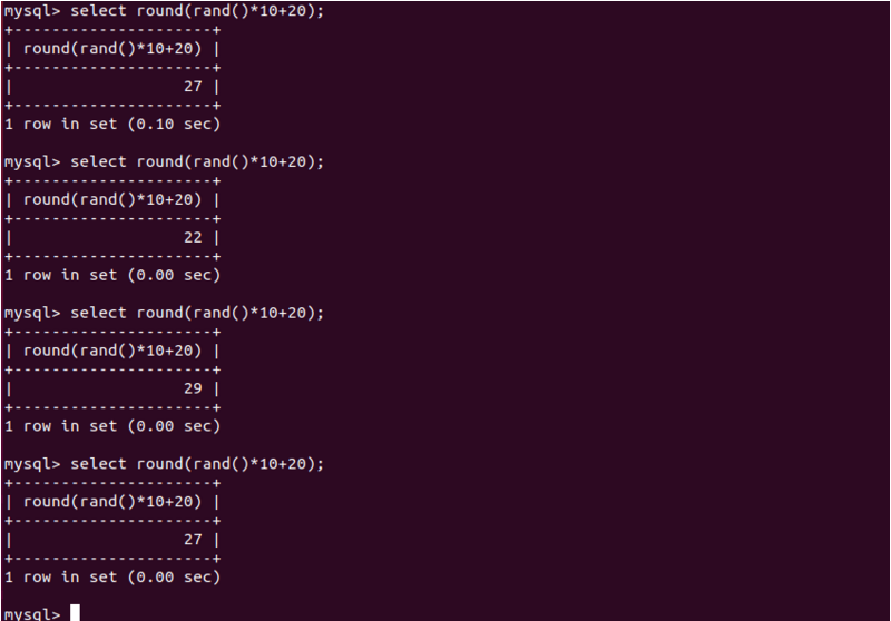 Mysql随机数与随机整数mysql 随机整数 Csdn博客 