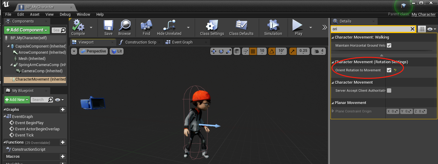 UE4添加模型控制跑动_ue4怎么把动画变成原地的-CSDN博客