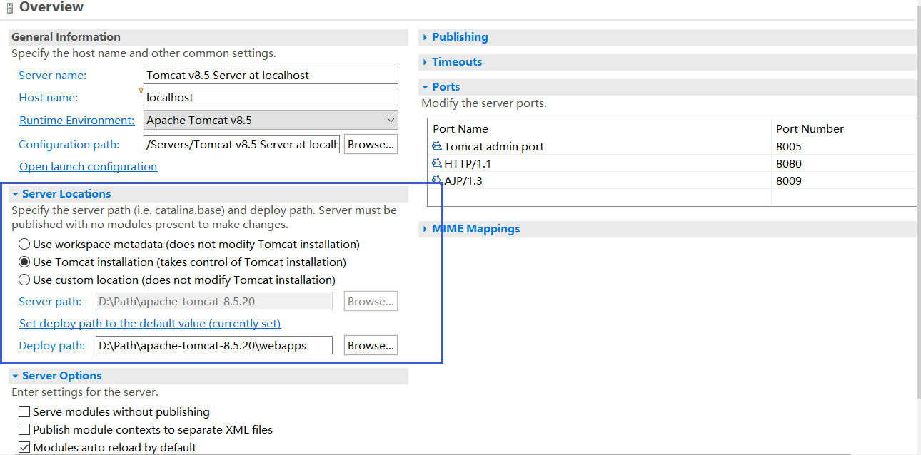 怎么更改eclipse中tomcat的server location_eclipse替换location-CSDN博客