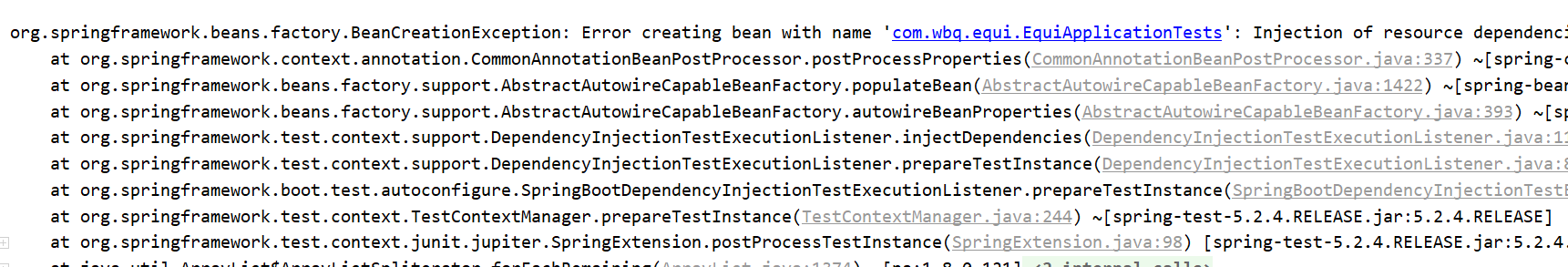 Spring boot新建项目出现 org.springframework.beans.factory.BeanCreationException 异常的原因及解决方法_springboot ...