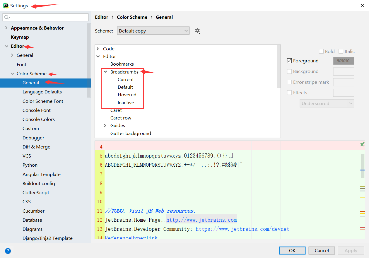 【实操教程】最简较全的Pycharm自定义配色教程_pycharm如何设置好看的代码颜色-CSDN博客