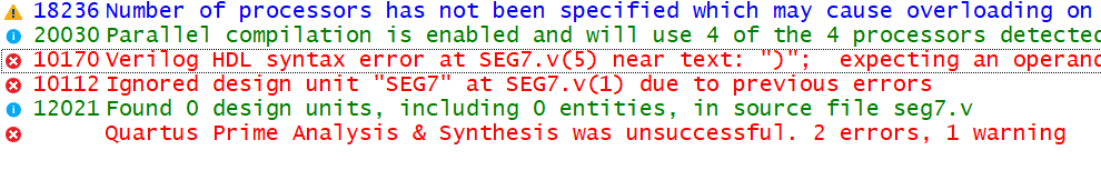 Quartus Prime使用时可能出现的错误_expecting an operand-CSDN博客