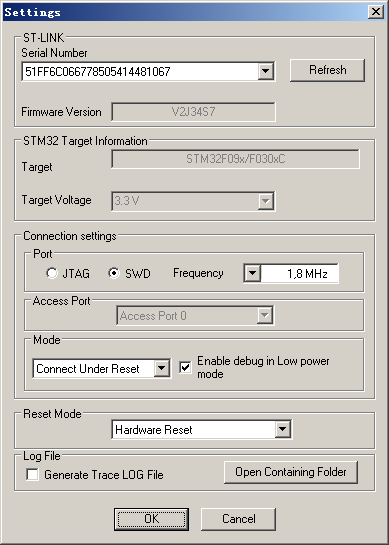STM32第一坑：ST-LINK无法连接MCU_can not connect to target! please select "connect -CSDN博客