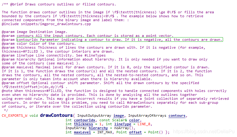 Opencv中drawcontours用法 Csdn博客