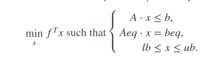 Matlab解决线性规划optimal Solution Found Csdn博客 