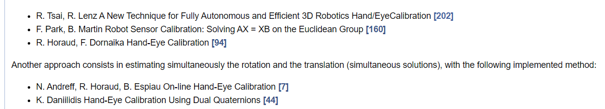 OpenCV hand-eye calibration (calibrateHandeye()) - Programmer Sought