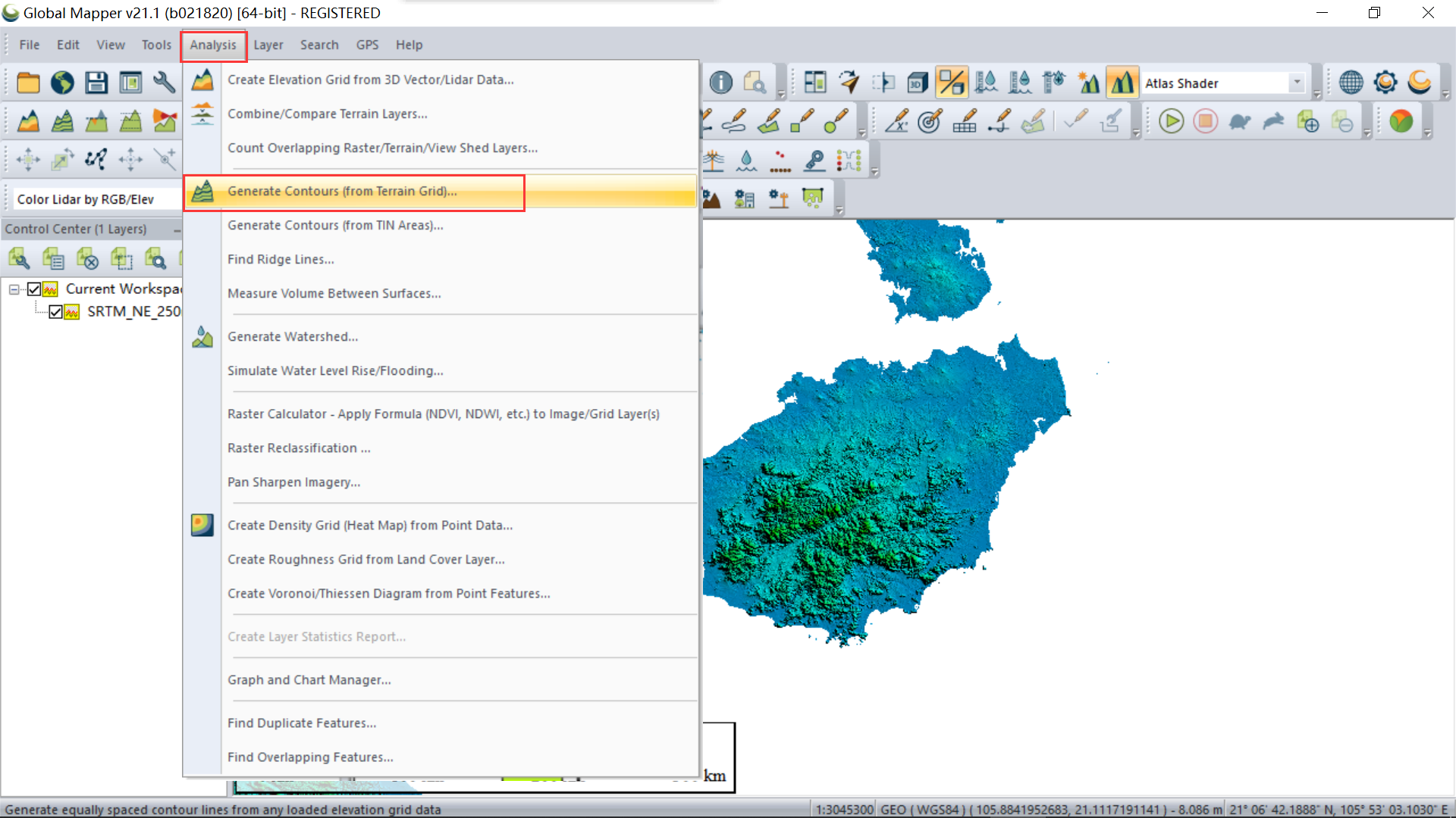 利用Global Mapper绘制等高线_globalmapper修改等高线-CSDN博客