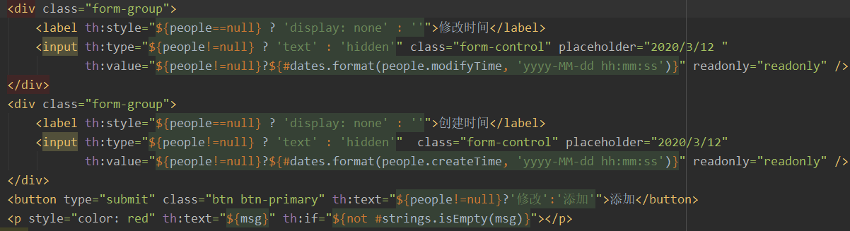 前端笔记-利用thymeleaf隐藏显示input及label_thymeleaf hidden-CSDN博客