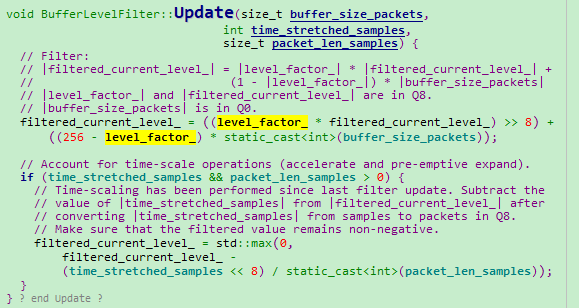 webrtc音频QOS方法一（NetEQ之音频缓存延时BufferLevelFilter计算）_delaymanager csdn-CSDN博客